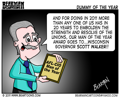 Editorial Cartoon: Man of the Year - Bearman Cartoons